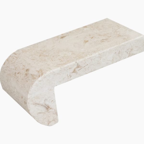 4x9 IVORY Tumbled Travertine COPING - Stone-Mart