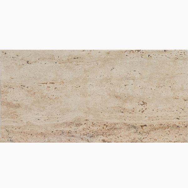 12x24 IVORY Tumbled Travertine PAVER - Stone-Mart