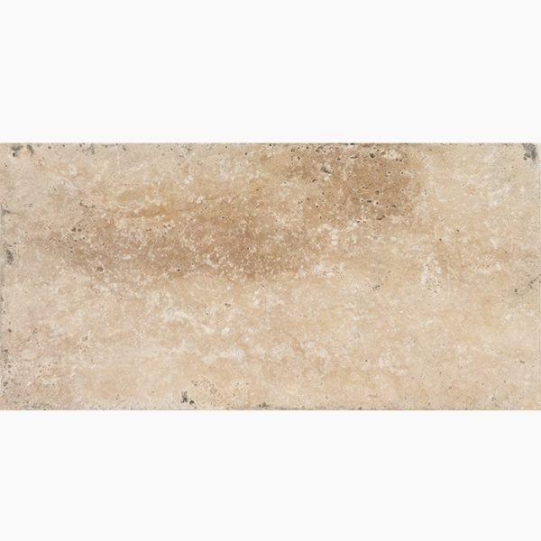 12x24 IVORY Tumbled Travertine PAVER - Stone-Mart